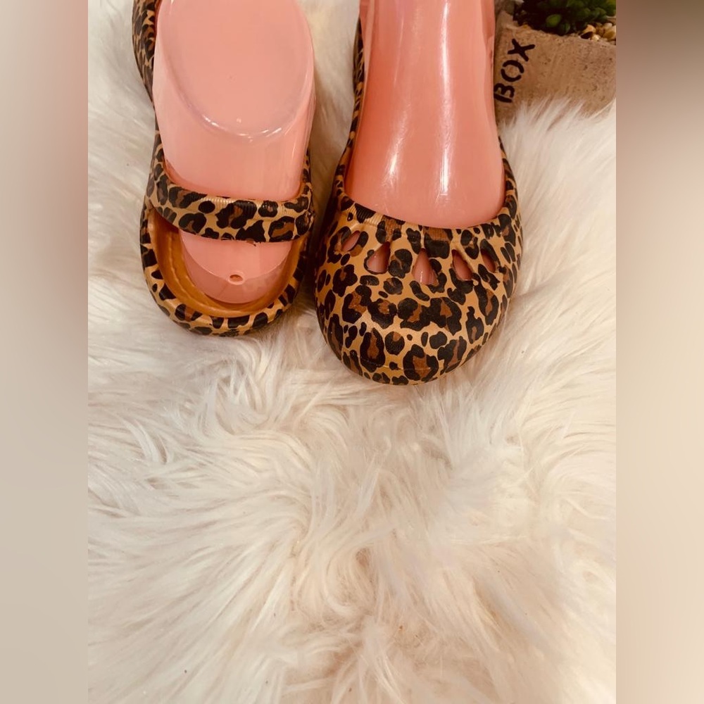 Crocs Animal Print Leopard Cheetah Slingback Ballet F… - Gem